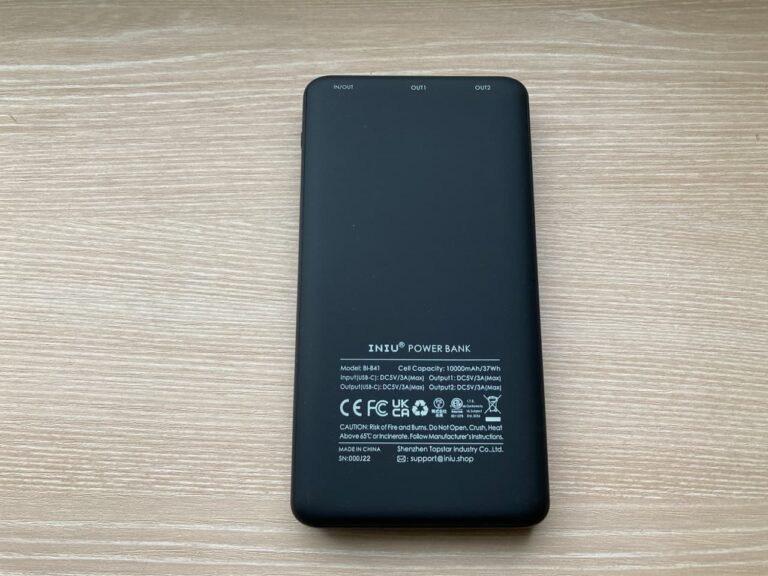 【検証】INIU モバイルバッテリーPOWER BANK BI-B41 | Hitomatome